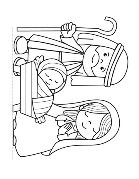 Nativity The Birth Of Jesus Coloring Pages Free Printable PDF