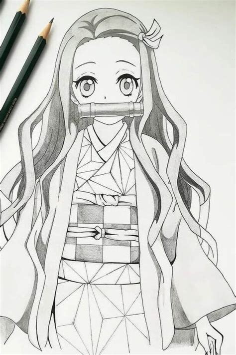 I Recently Came Across A Nezuko Drawing From The Anime Demon Slayer