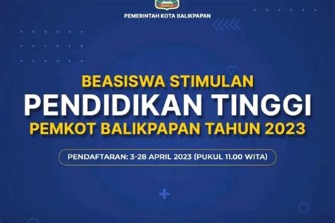 Telah Dibuka Beasiswa Pendidikan Pemkot Balikpapan Begini Cara