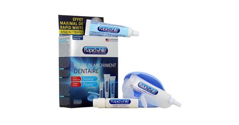 Rapid White kit blanchiment dentaire Blanchir ses dents à domicile