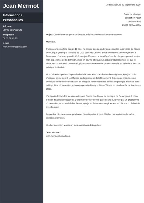 Exemple De Lettre De Motivation Pour La Fonction Publique Imayunix