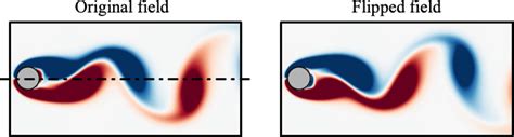 original and flipped data of two dimensional cylinder wake the dotted download scientific