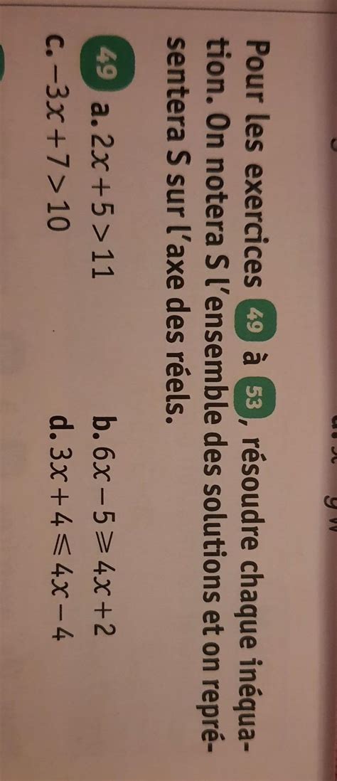 Je Narrive Pas Cet Exercice C Est Pour Demain Merci Davance
