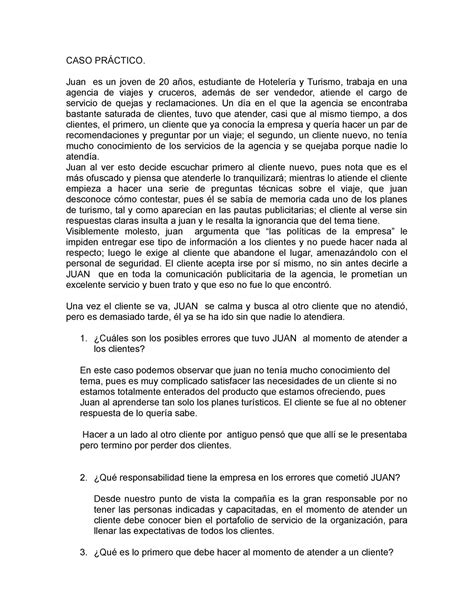 CASO Practico Caso practivo CASO PRÁCTICO Juan es un joven de 20