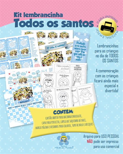 Kit Para Imprimir FESTA DE TODOS OS SANTOS