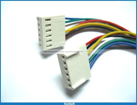 20 Pcs 2510 2 54mm Pitch 6 Pin Female Connector With 26AWG 300mm Leads