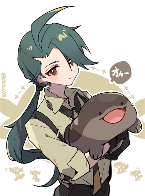 Rika Clodsire And Paldean Wooper Pokemon And 1 More Drawn By Kyou