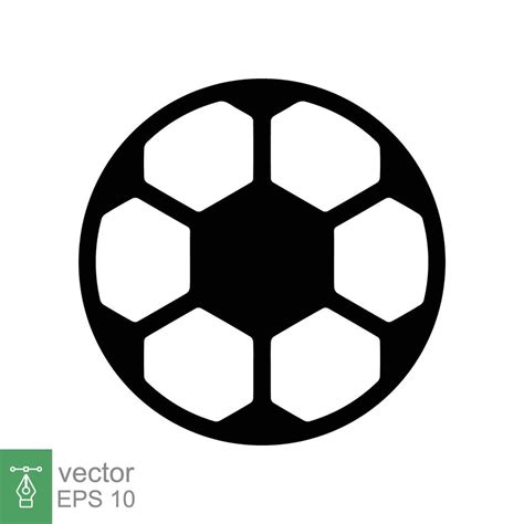 Icono De Bal N De F Tbol Estilo Plano Sencillo F Tbol Bola Redonda