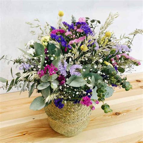 Ramo De Eucalipto Y Flores Para Secar Multicolor Floradeira