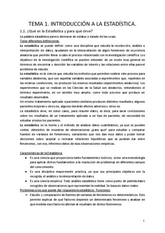 Tema Introduccion A La Estadistica Pdf