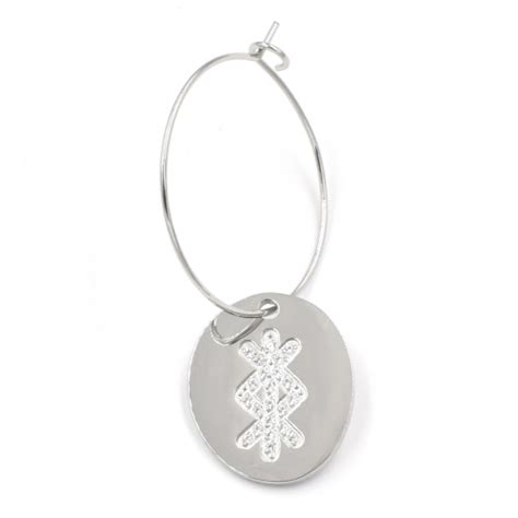 Créoles ZAG Bijoux Rune protection argentées apsala