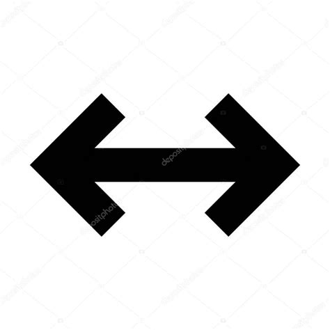 Cambiar El Tama O De La Flecha En El Icono De Fondo Aislado Simple