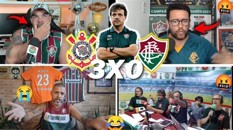 REAÇÕES TRICOLORES E TRISTEZA TOTAL CORINTHIANS 3X0 FLUMINENSE