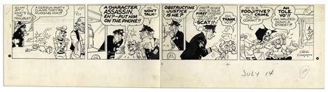 Lot Detail Li L Abner Sunday Strip Hand Drawn Signed By Al Capp