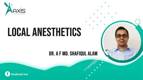 CNS Pharmacology Local Anesthetics YouTube