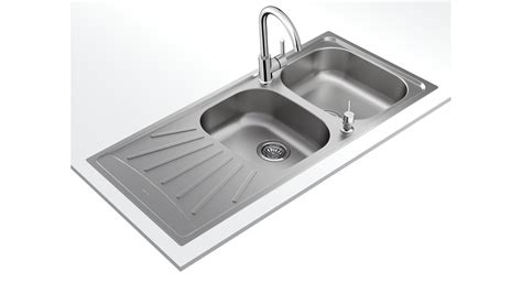 Fregadero Encastrado 2 Cubetas Acero Inoxidable Tekaway StarBright 80 E
