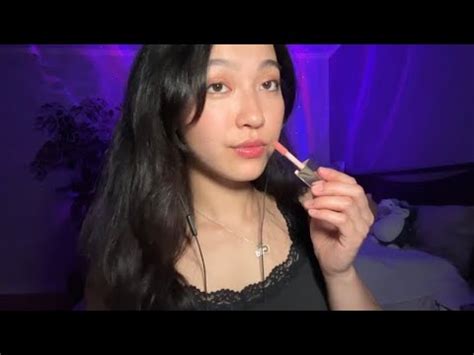 ASMR Lipgloss Application Mouth Sounds Looped Ft Dossier YouTube