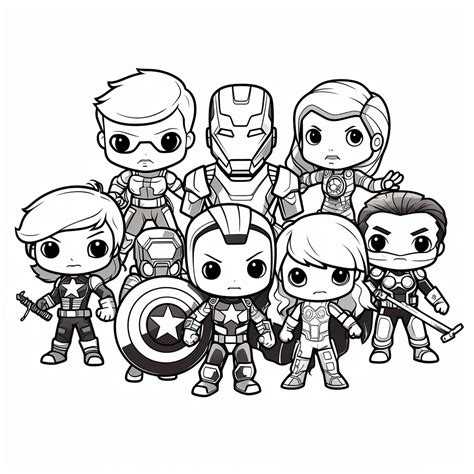 Avengers como modelo de colorir Baixe grátis desenhos para colorir e