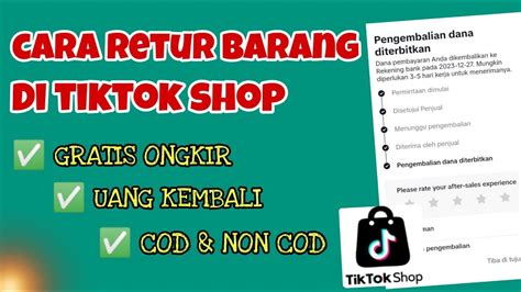 Cara Pengembalian Barang Dan Dana Di Tiktok Shop Retur Paket Tiktok
