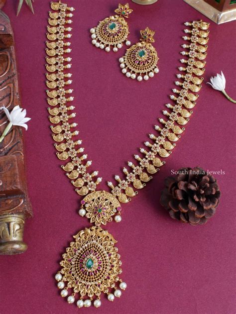 Buy AD Stone Haram Online Premium Quality South India Jewels