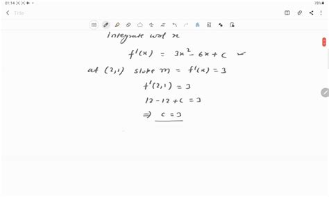 solved a function y f x has a second order derivative f x 6 x 1 if its graph passes