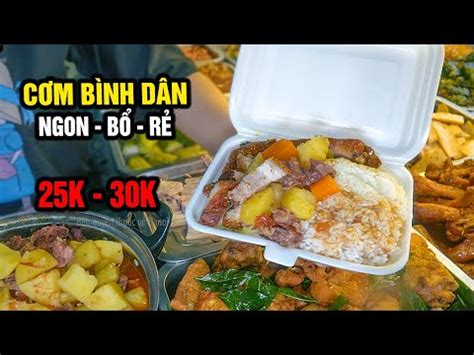 Cơm bình dân Ngon Bổ Rẻ 25K 30K Làng Nguyên Xá YouTube
