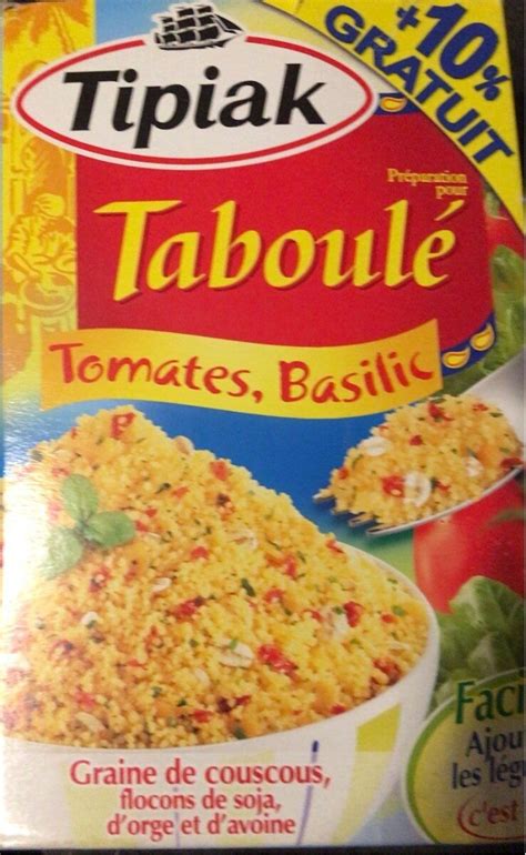 Préparation pour Taboulé Tipiak