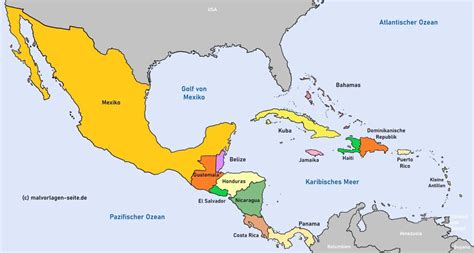 Tolle Landkarten Mittelamerika Kostenlos Herunterladen
