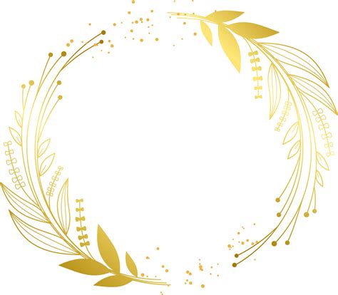 Lujo Oro Hoja Marco Frontera Floral Ornamento Para Fondo Boda