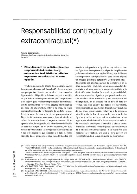 Responsabilidad Civil Contractual Y Extracontractual NN En Cu