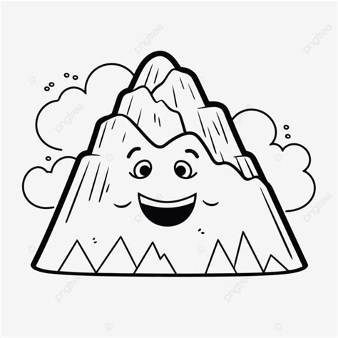Dibujos de montaña para colorear vsun