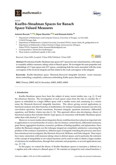 pdf kuelbs steadman spaces for banach space valued measures
