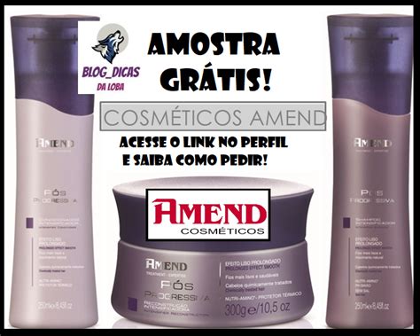 AMOSTRA GRÁTIS AMEND COSMÉTICOS