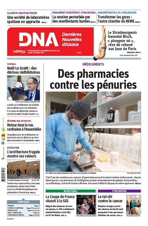 Les Derni Res Nouvelles D Alsace N Du F Vrier