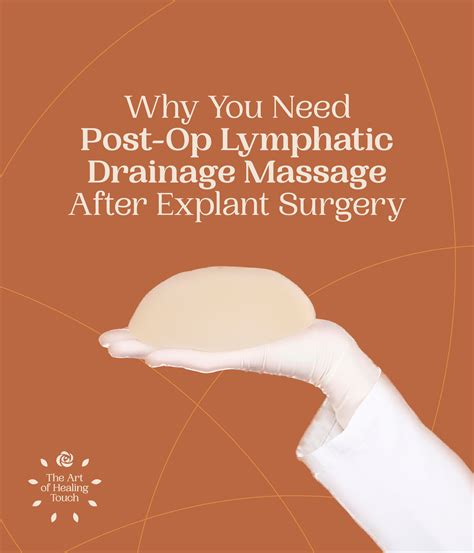 Why You Need Post Op Lymphatic Drainage Massage After Breast Explant