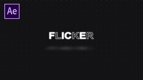 Create Stunning Glow Flicker Text Animation In After Effects