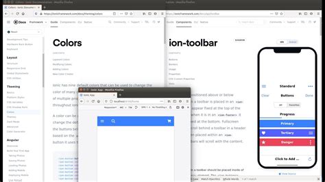 Ionic Standard Colors Ionic Toolbar Position Scrolling