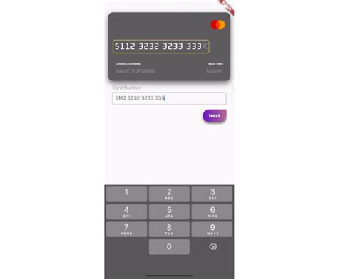 Credit Card Ui In Flutter