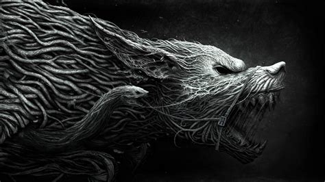 Papel de parede 2560x1440 px CGI Fantasia arte Horror Raízes