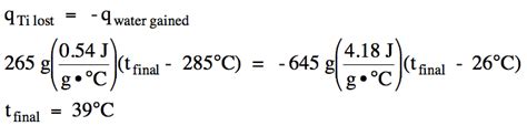 How To Calculate Final Temperature