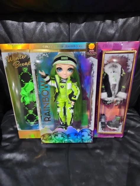 Rainbow High Winter Break Fashion Dolls Jade Hunter New
