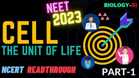 Cell The Unit Of Life Class 11 NCERT NEET 2023 Part 1 YouTube