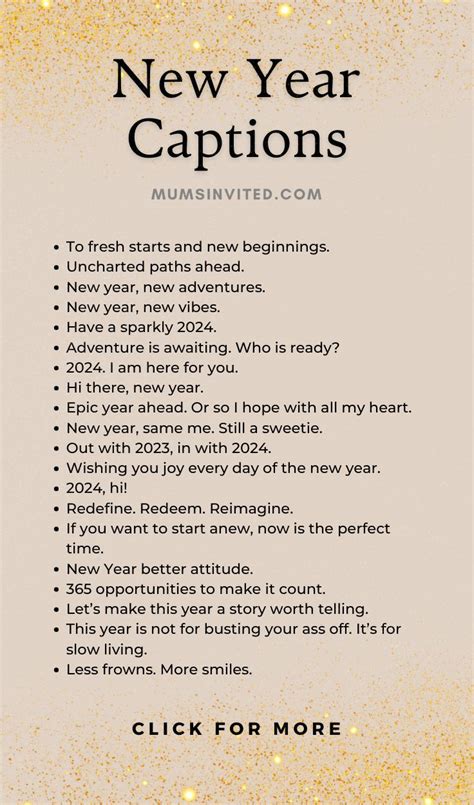 96 Best Captions For Your New Year Post In 2024 New Year Captions