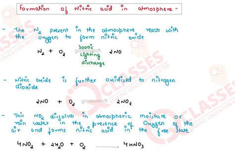 Class Icse Chemistry Important Notes Chapter Nitric Acid