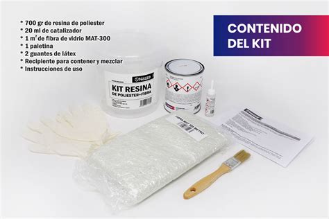 COMPRAR KIT FIBRA DE VIDRIO Y RESINA Incluye Catalizador