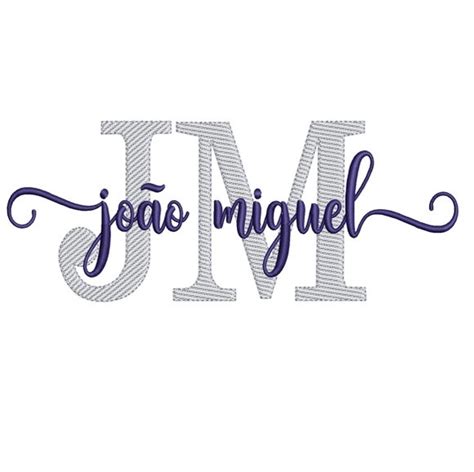 Matriz De Bordado Jo O Miguel Fazemos Qualquer Nome Elo
