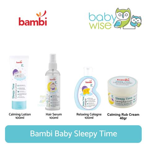 Jual Bambi Baby Sleepy Time Lotion Hair Serum Cologne Calming Rub