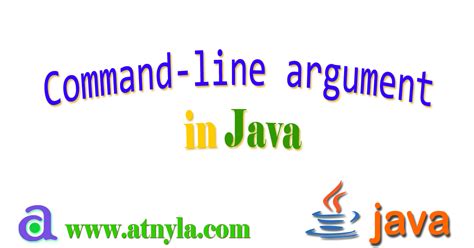 Command Line Argument In Java Atnyla