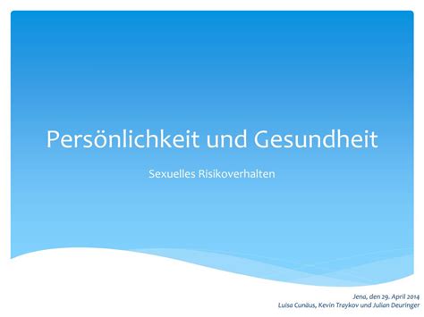 Ppt Pers Nlichkeit Und Gesundheit Powerpoint Presentation Free