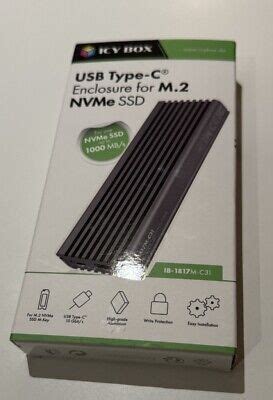Icy Box SSD M 2 NVMe Gehäuse USB C IB 1817M C31 eBay